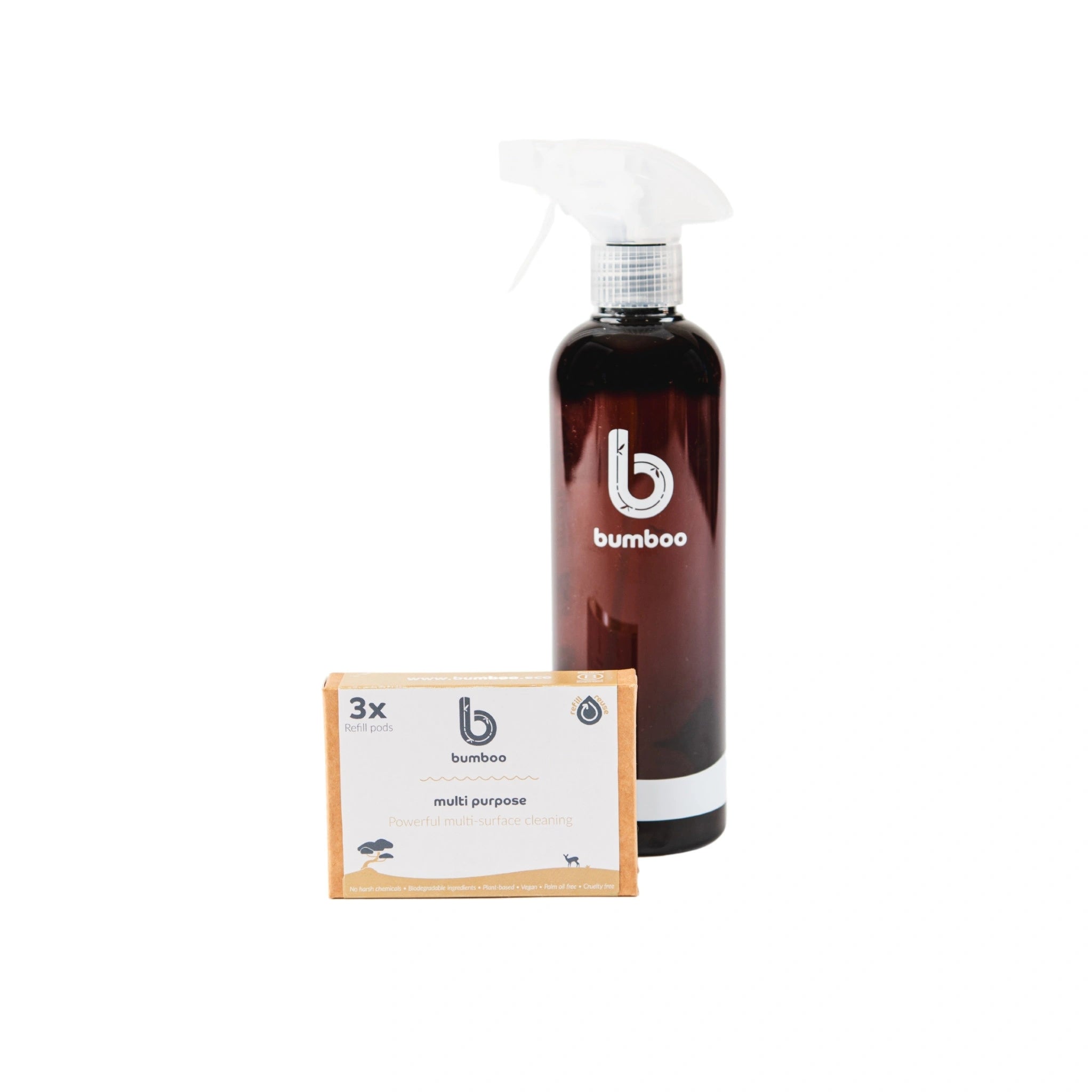 multi surface cleaner spray bottle & refill pods